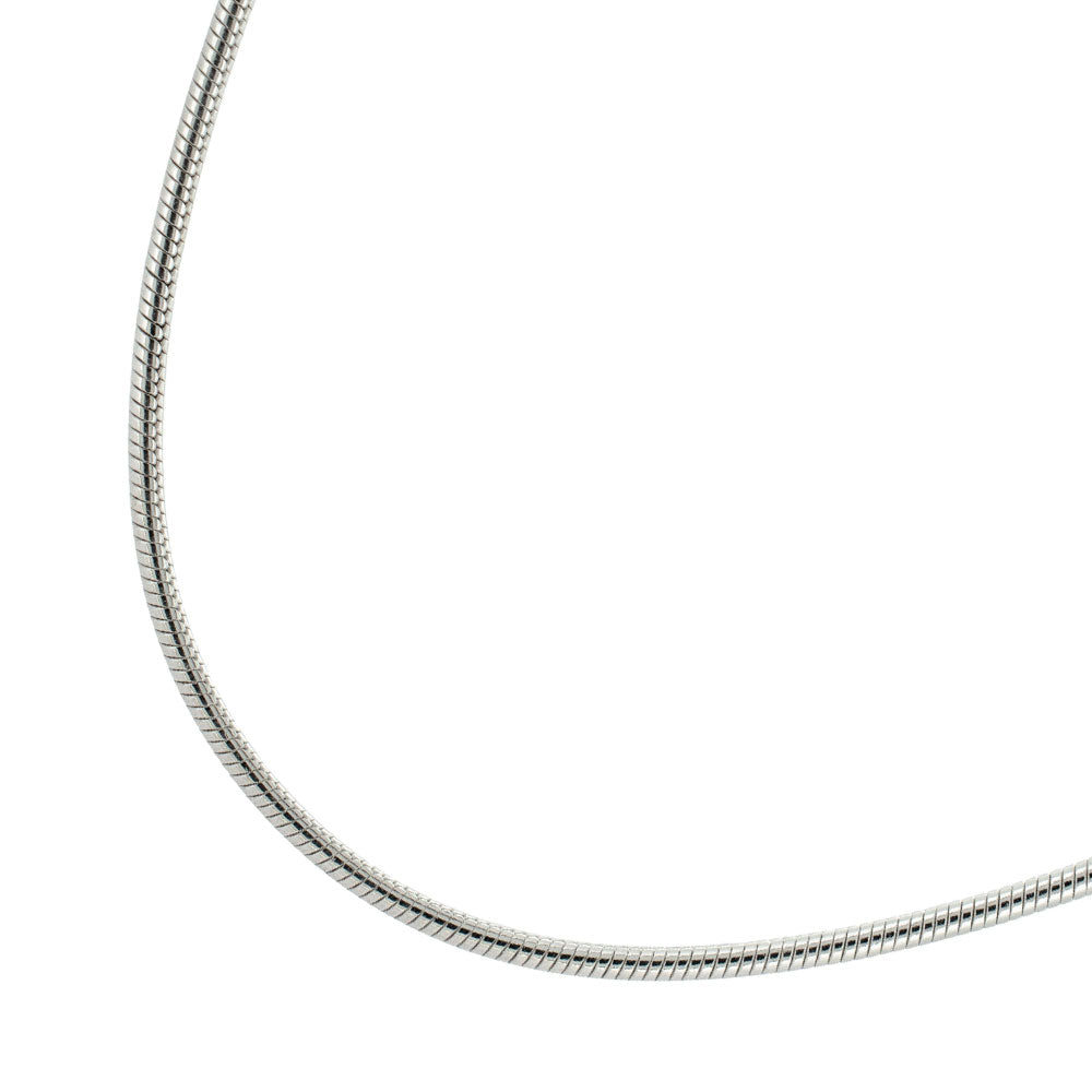 Cadena Cola de Rata 45cm – Acero y Plata